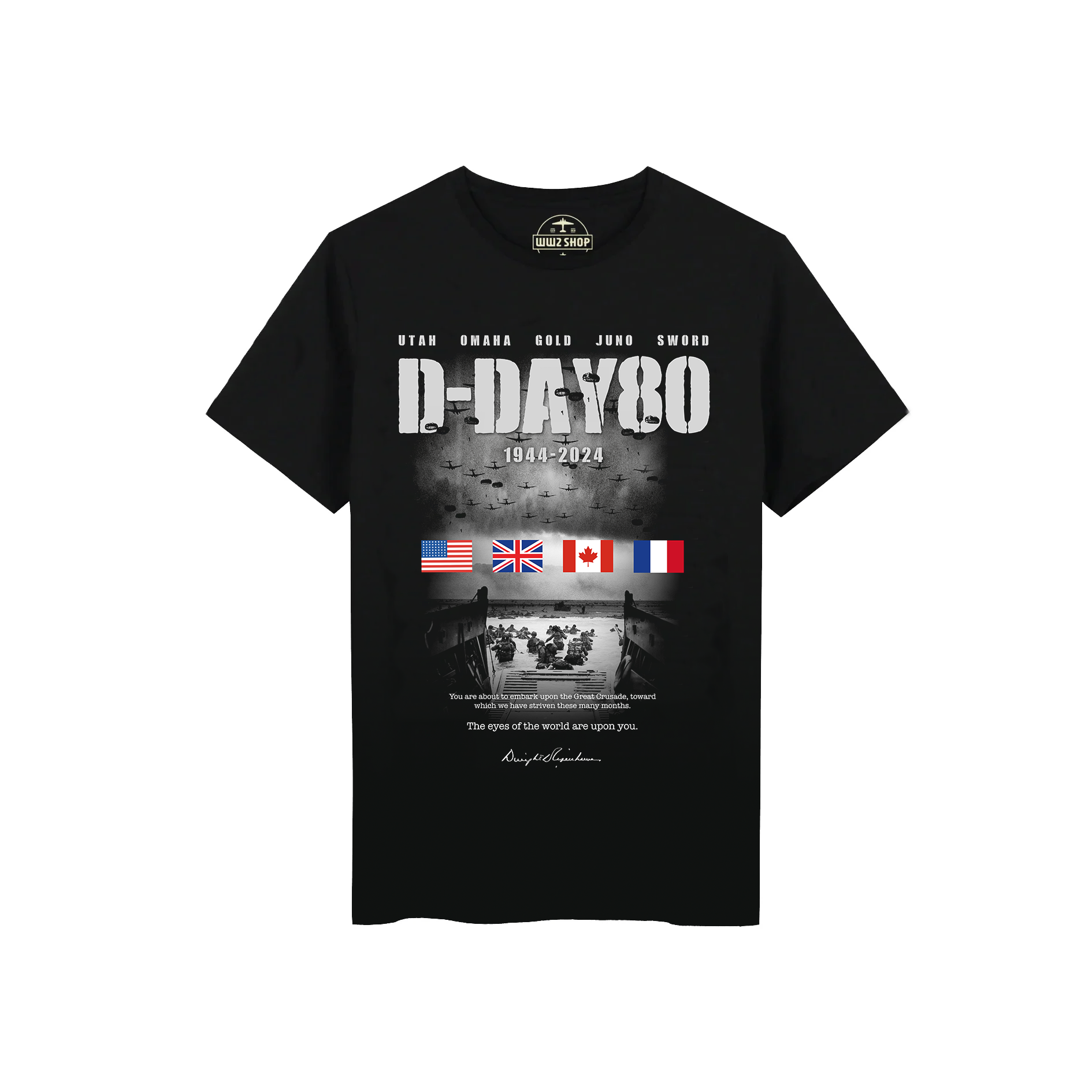D-DAY 80 T-shirt Black – ww2shop