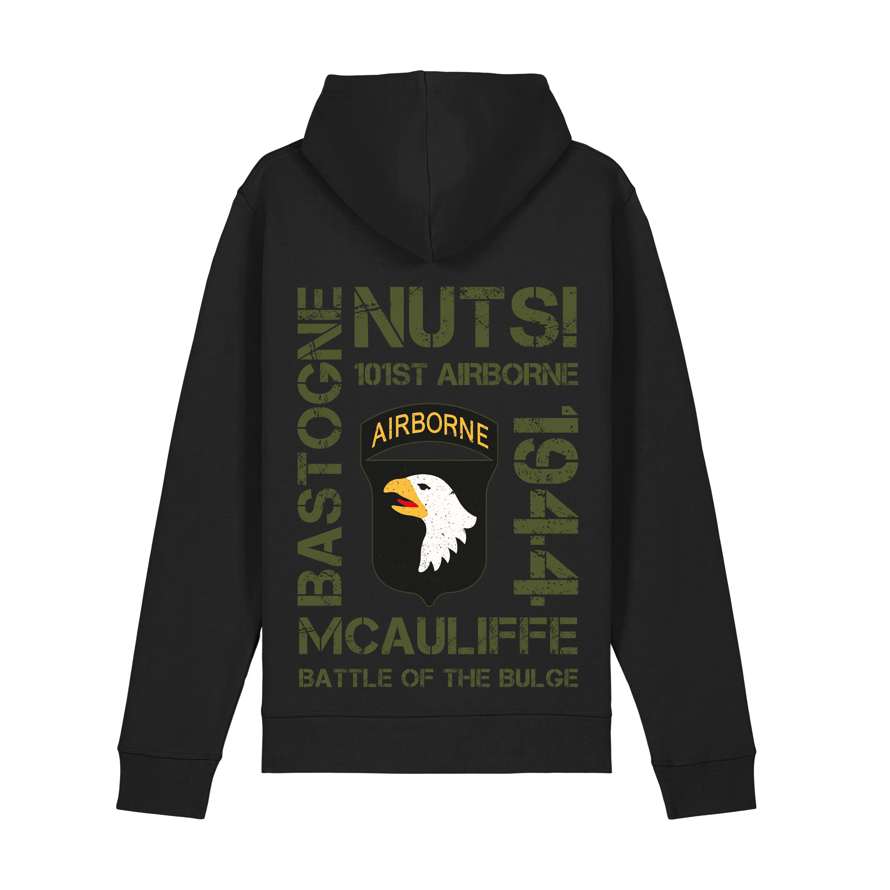 101st Airborne Nuts! Hoodie Black – ww2shop
